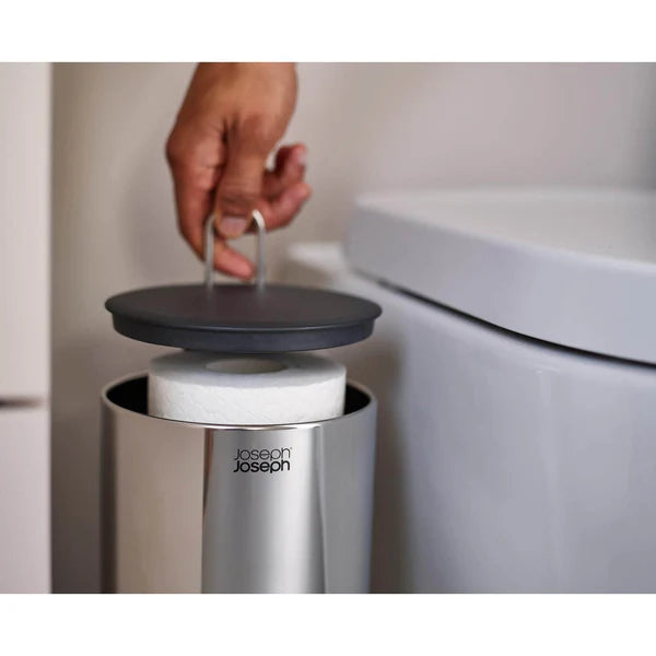 Joseph Joseph EasyStore Luxe Stainless Steel Concealed Toilet Roll Hol ...