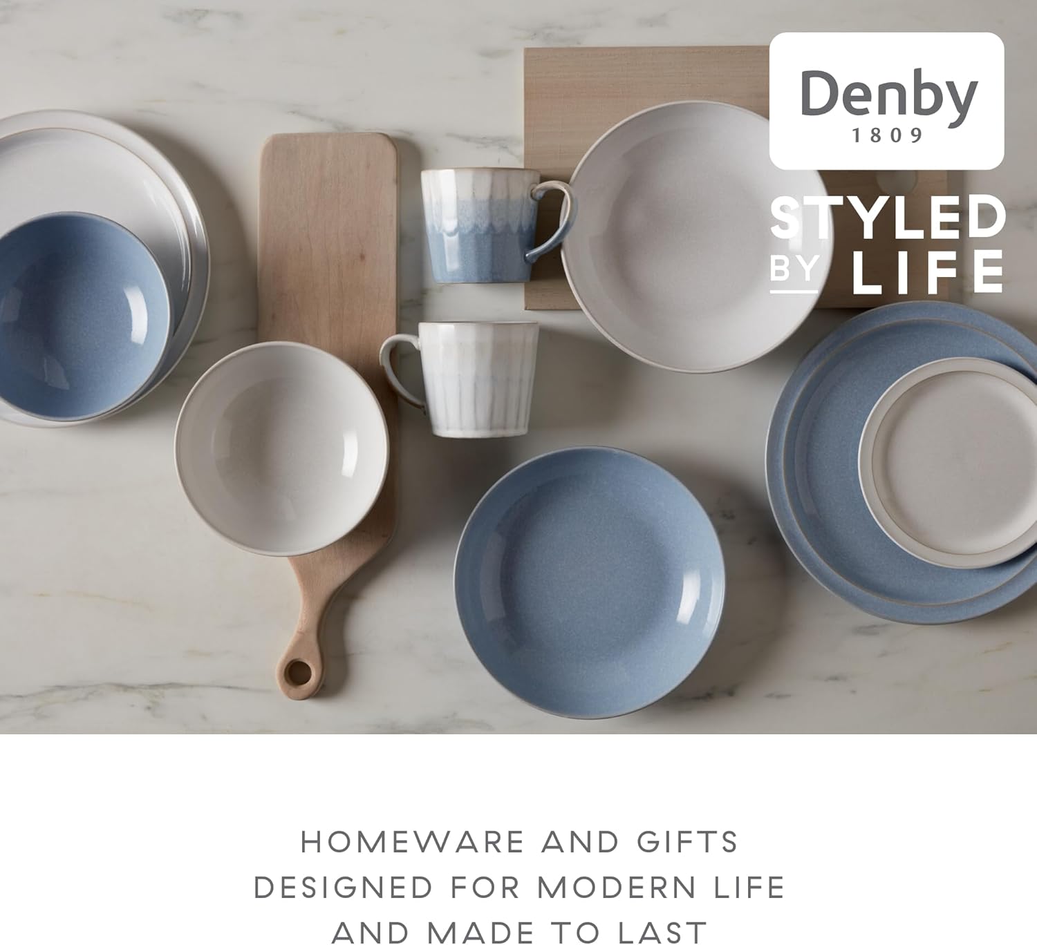 Denby Sky Blue Set Of 4 Pasta Bowls – Jacksons of Saintfield