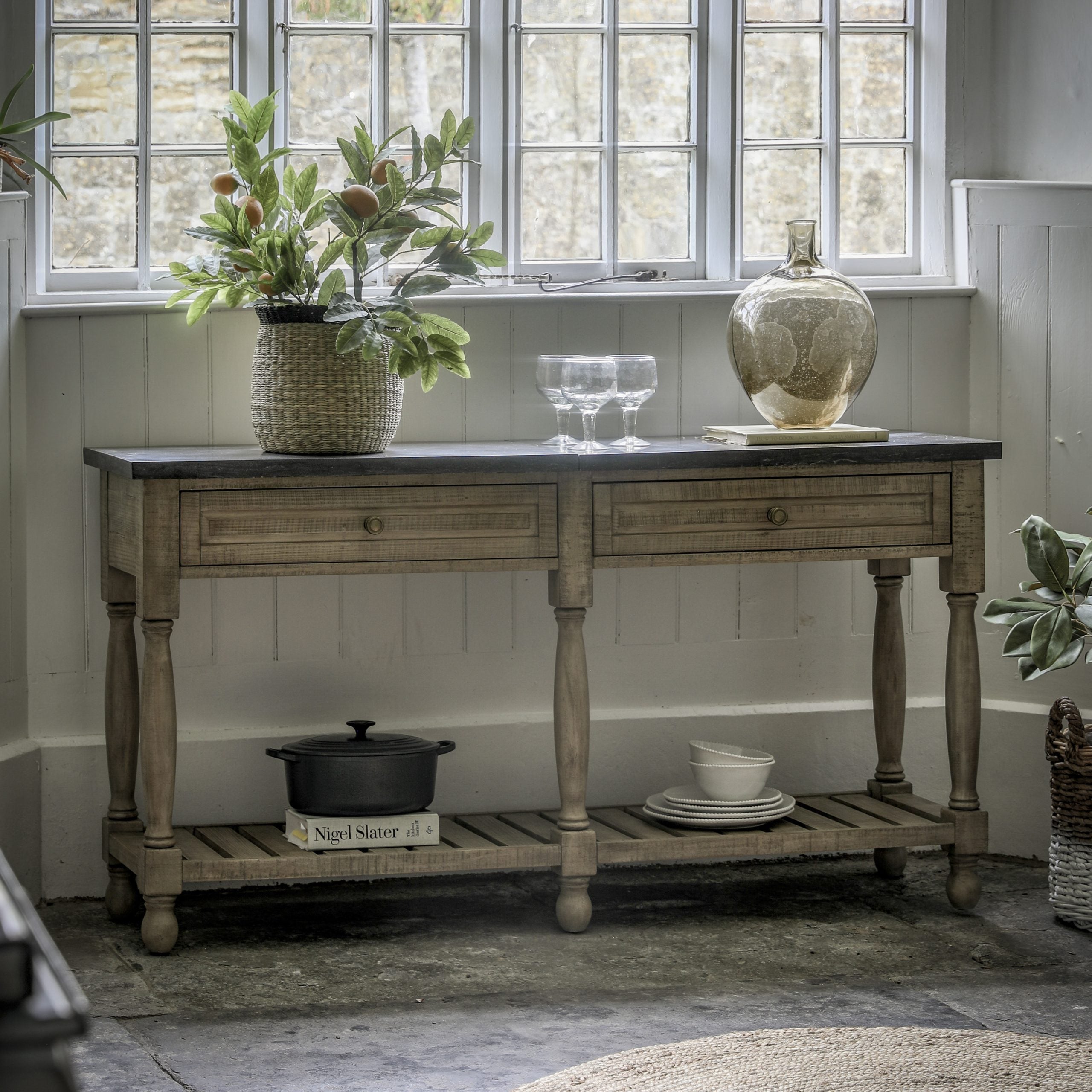 Banff Marble Top 2 Drawer Console – Jacksons of Saintfield