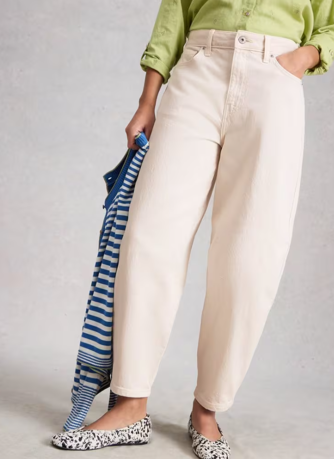 White Stuff Ladies Aubrey Barrel Leg Jean in NATURAL WHITE – Jacksons ...