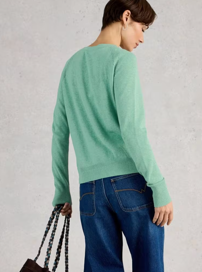 White Stuff Ladies Lulu Cardi In Mid Teal – Jacksons of Saintfield