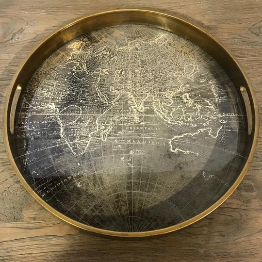 Gold world map tray – Jacksons of Saintfield